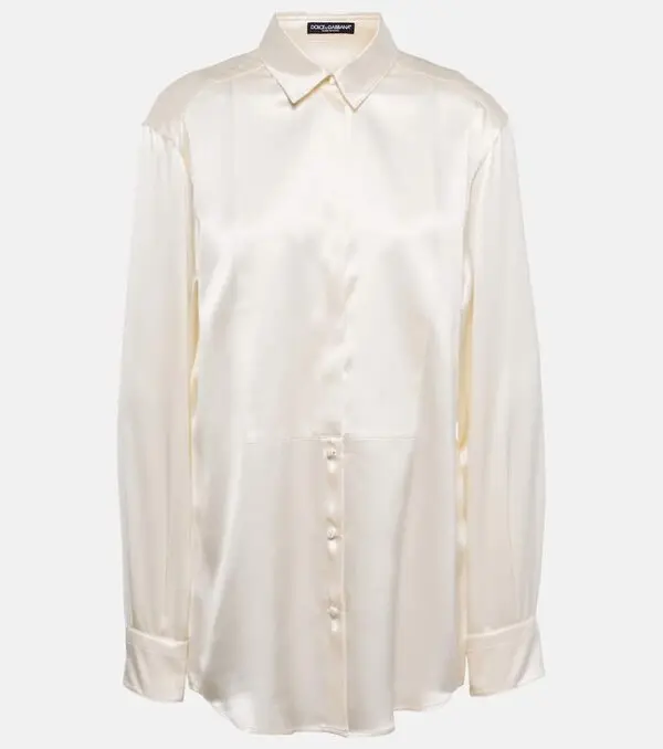 Dolce & Gabbana Paneled Silk Shirt