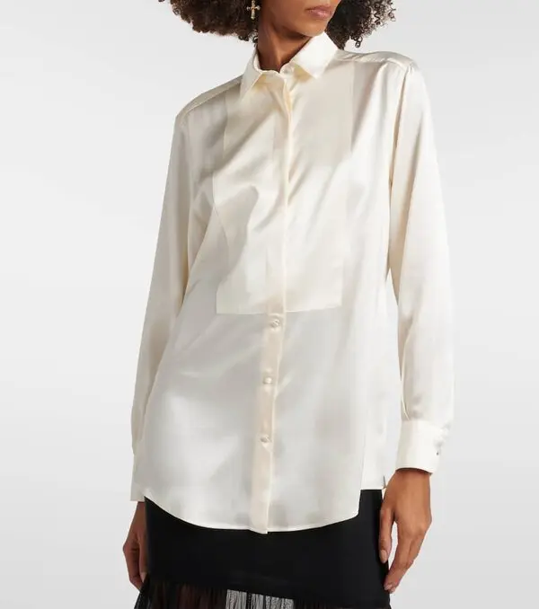 Dolce & Gabbana Paneled Silk Shirt