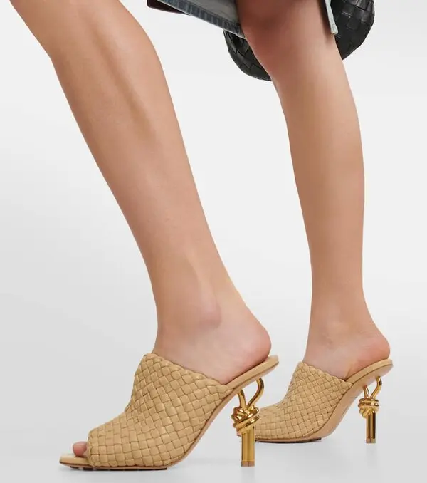 Bottega Veneta Knot Leather Mules