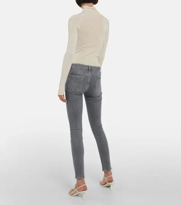 7 For All Mankind Slim Illusion Mid-rise Skinny Jeans