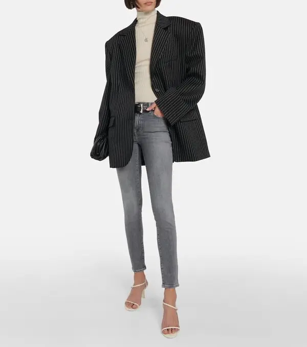 7 For All Mankind Slim Illusion Mid-rise Skinny Jeans