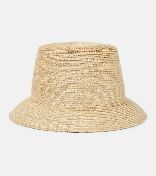 Saint Laurent Maglina Straw Bucket Hat
