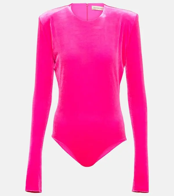 Alexandre Vauthier Velvet Bodysuit