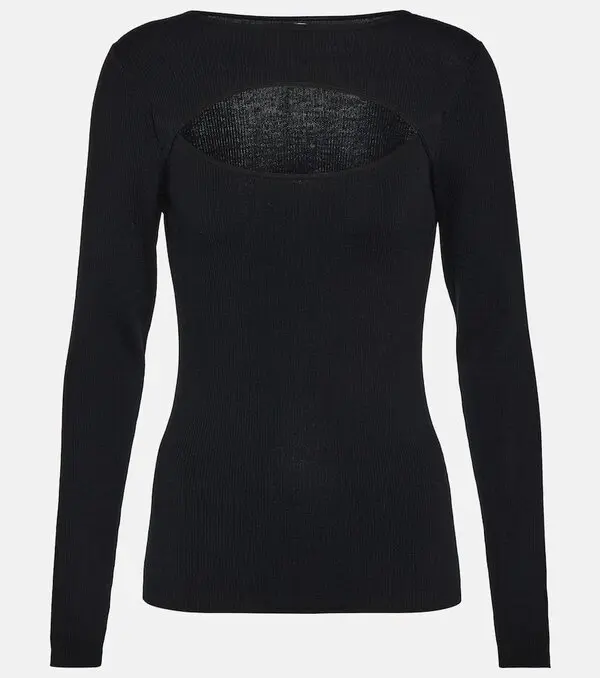 Jardin Des Orangers Cutout Wool Sweater