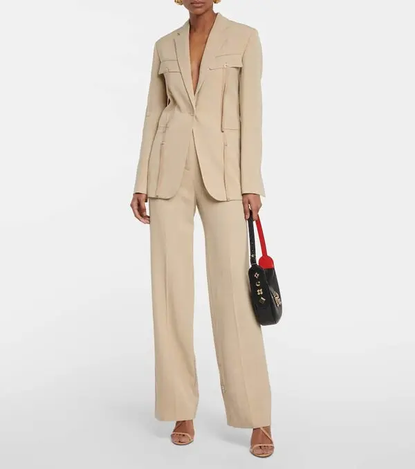 CHRISTIAN LOUBOUTIN Rosalie Leather Sandals - Beige