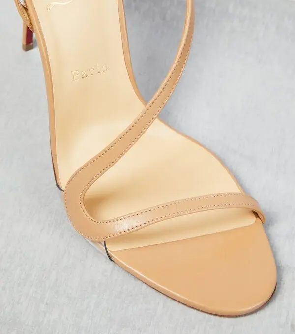 CHRISTIAN LOUBOUTIN Rosalie Leather Sandals - Beige