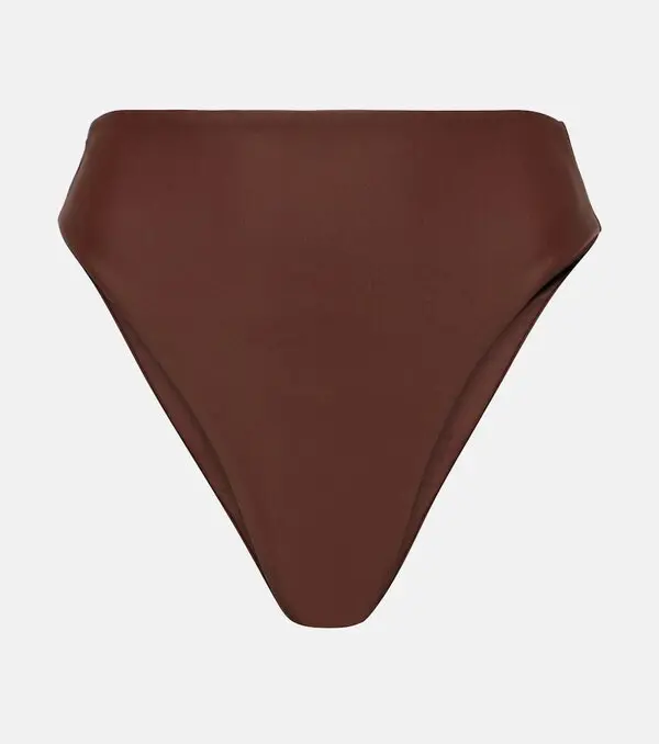Jade Swim Incline High-rise Bikini Bottoms - Brown
