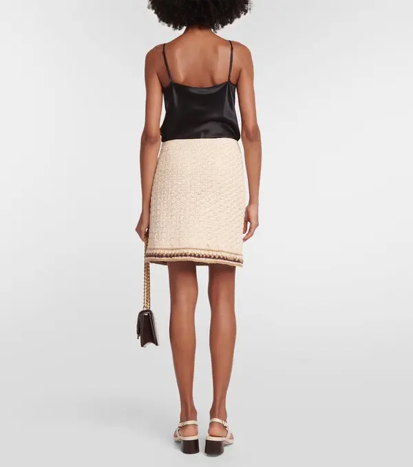 Tory Burch Crochet Cotton-blend Miniskirt