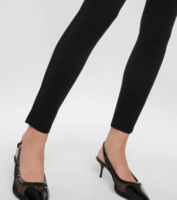 Alaïa High-rise Wool-blend Leggings