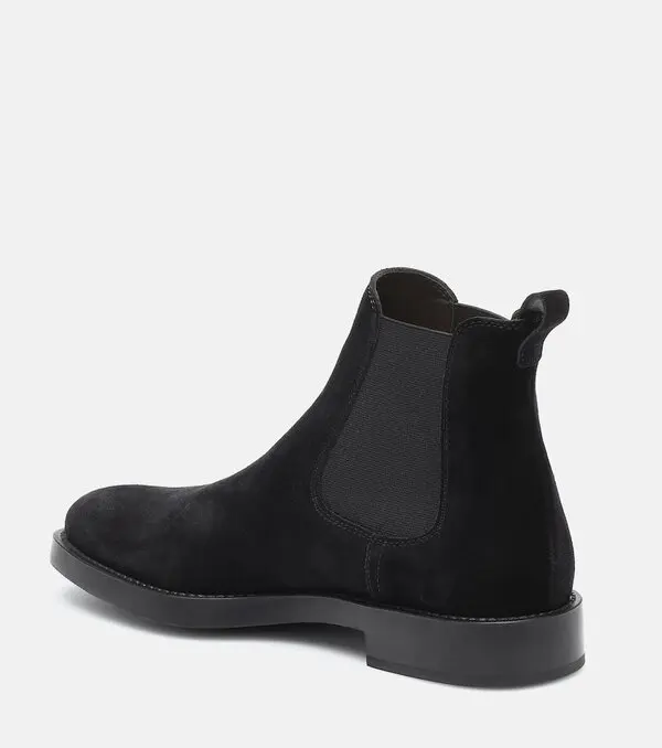 TOD'S Suede Chelsea Boots - Black