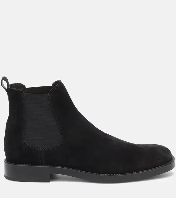 TOD'S Suede Chelsea Boots - Black