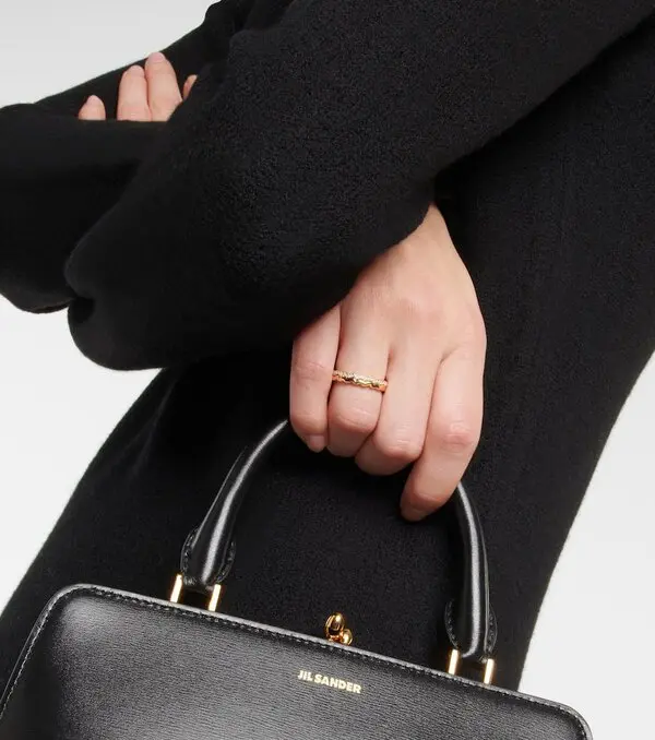 SUZANNE KALAN Mini Wave 18kt Ring With Diamonds