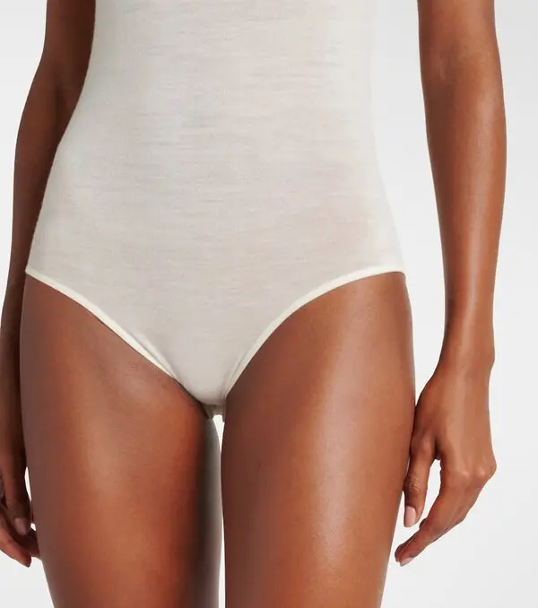 Alaïa Turtleneck Wool Bodysuit