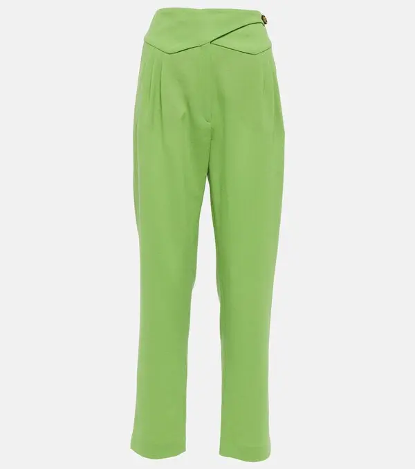 BLAZÉ MILANO High-rise Straight Virgin Wool Pants