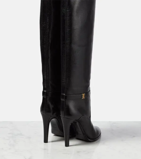 Saint Laurent Diane 105 Leather Knee-high Boots