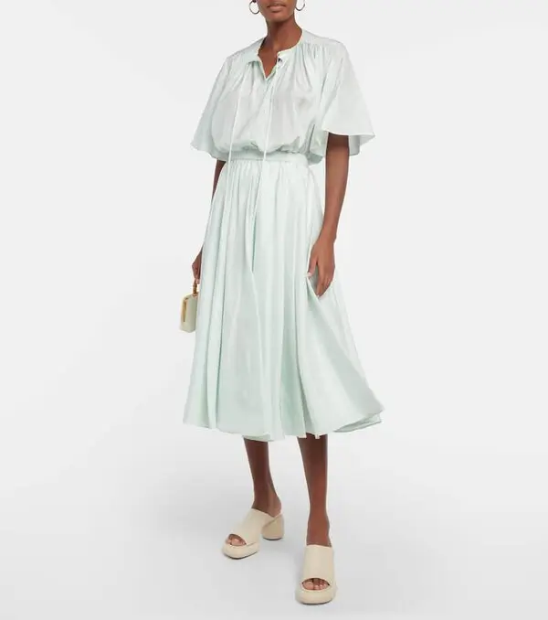 JOSEPH Smithfield Silk Midi Skirt