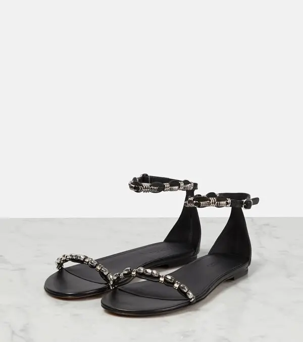 Isabel Marant Étoile Embellished Leather Sandals