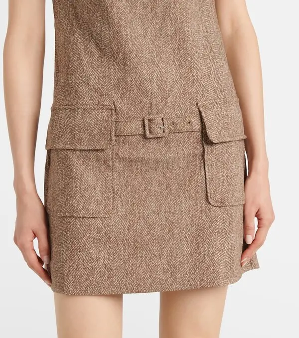 Staud Sheila Belted Midi Dress