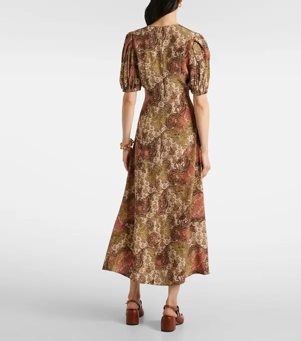 Ulla Johnson Calais Silk Midi Dress
