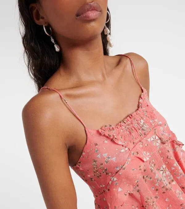 Isabel Marant Étoile Anissa Floral Print Cotton And Silk Tank