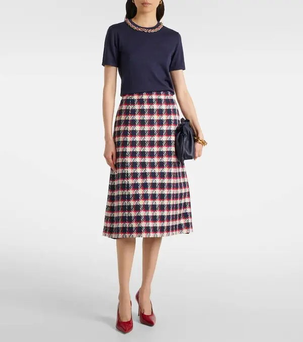 Carolina Herrera Embellished Wool And Silk Sweater