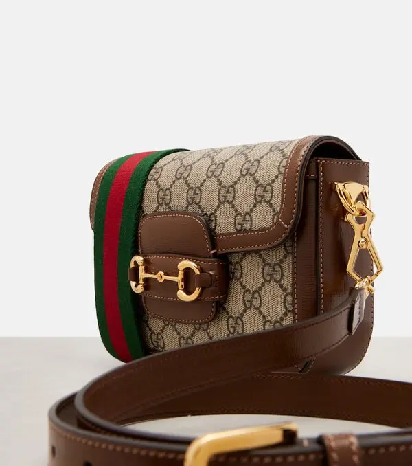 Gucci Horsebit 1955 Mini Shoulder Bag - Beige