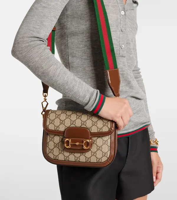 Gucci Horsebit 1955 Mini Shoulder Bag - Beige