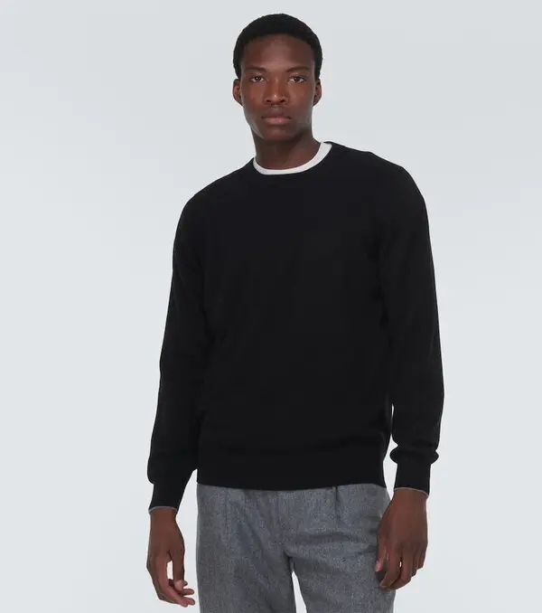 Brunello Cucinelli Cashmere Crewneck Sweater - Black