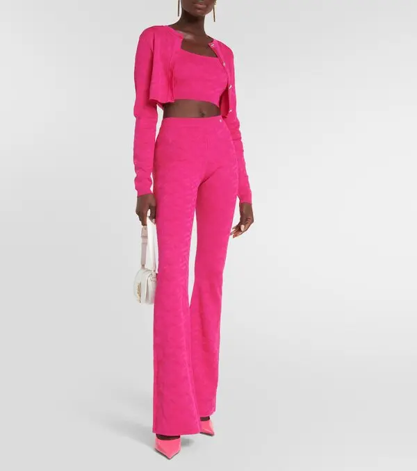 Versace La Greca Flared Pants