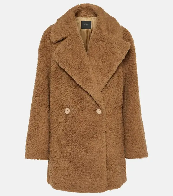 JOSEPH Camel And Silk Coat