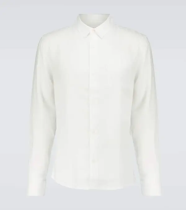 Derek Rose Monaco Linen Shirt - White