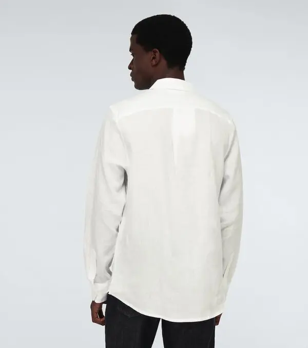 Derek Rose Monaco Linen Shirt - White