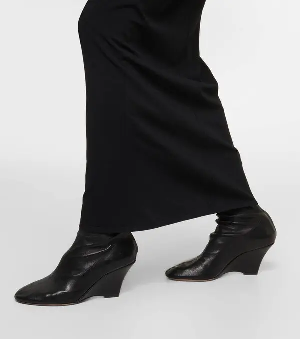 Khaite Apollo Wedge Ankle Boots