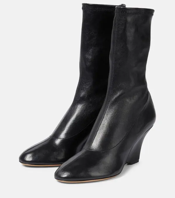 Khaite Apollo Wedge Ankle Boots