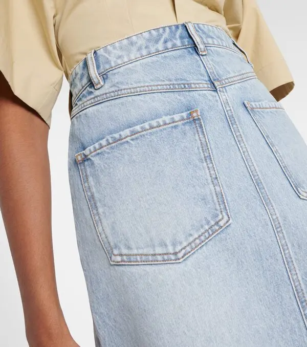 Sportmax Piave Denim Maxi Skirt