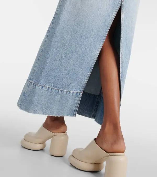 Sportmax Piave Denim Maxi Skirt