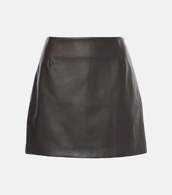 BLAZÉ MILANO Coci Leather Miniskirt