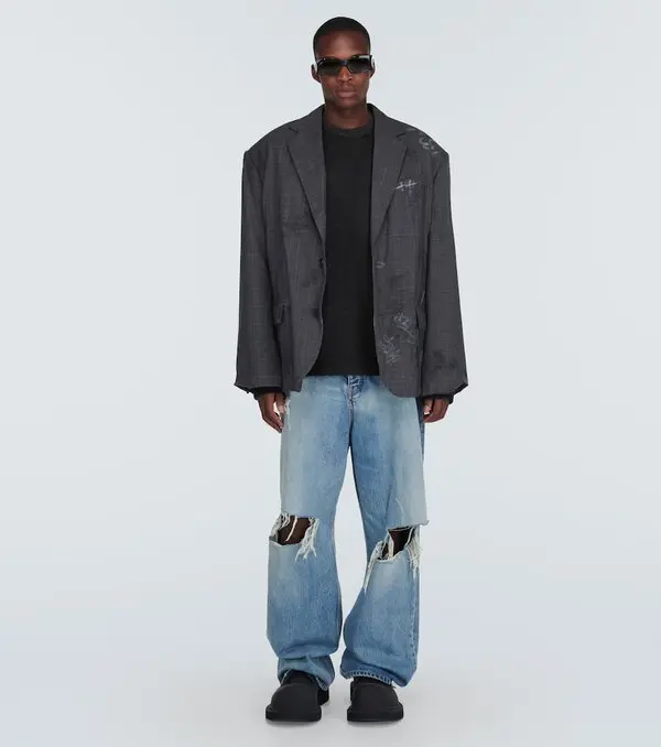 Balenciaga Oversized Wool-blend Sweater