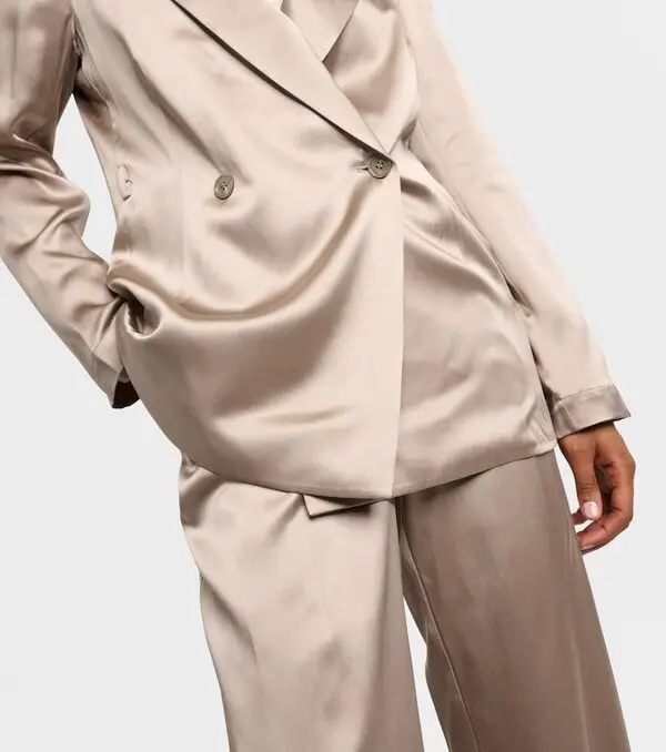 JOSEPH Joubert Silk Satin Jacket - Beige