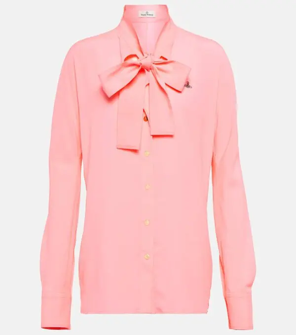 VIVIENNE WESTWOOD Tie-neck Crepe Blouse