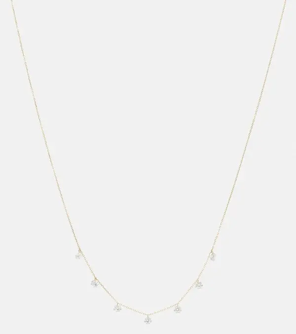 PERSEE Danae 18kt Yellow Necklace With Diamonds - Gold