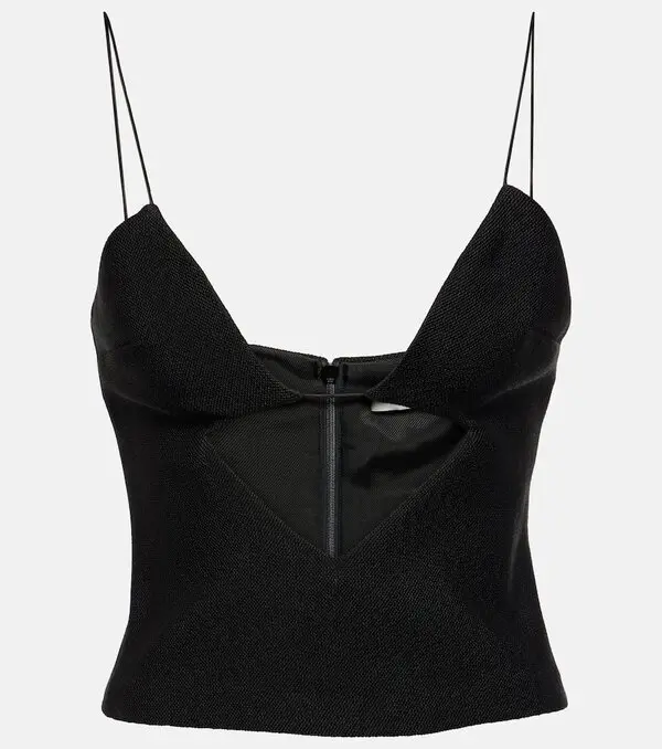 Christopher Esber Volcan Cutout Tank Top - Black