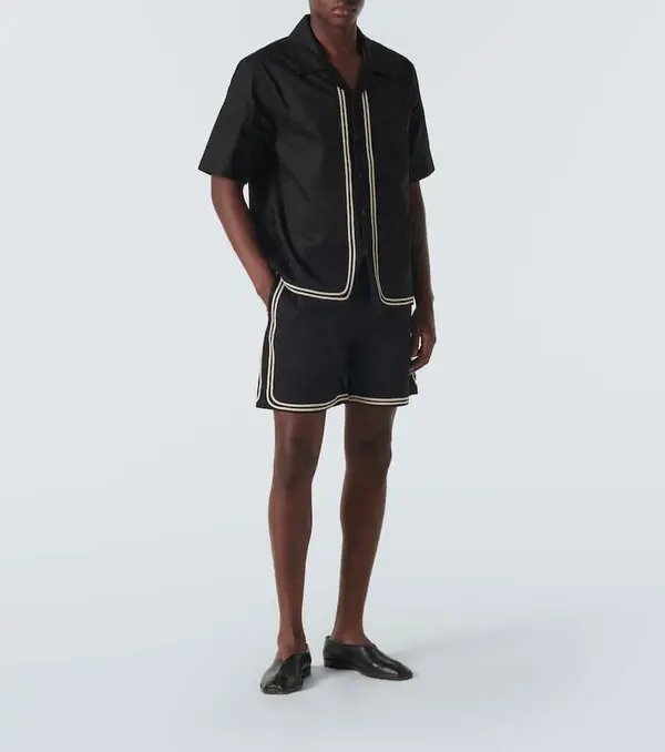 Commas Cotton Shorts