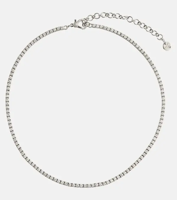 Shay Jewelry 18kt Gold Diamond Choker Necklace - White