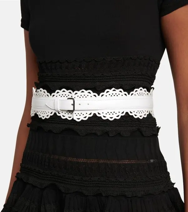 Alaïa Laser-cut Leather Belt