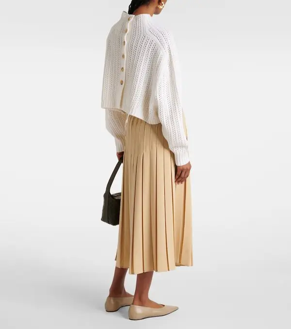 Max Mara Hodeida Wool And Cashmere Sweater - Beige