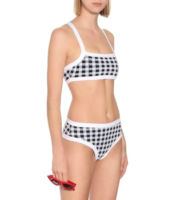 TROPIC OF C La Plage Gingham Bikini Bottom