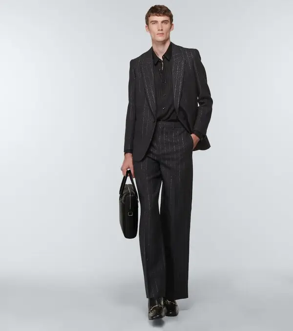 Saint Laurent Duffle Leather Briefcase