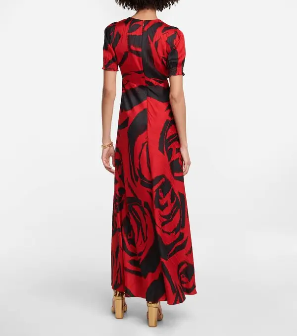 Diane Von Furstenberg Walker Floral Maxi Dress