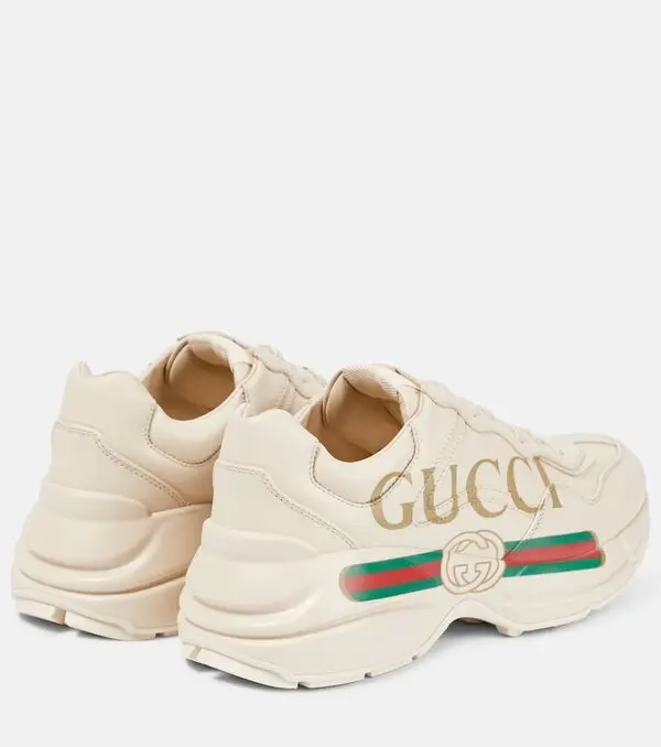 Gucci Rhyton Leather Sneakers